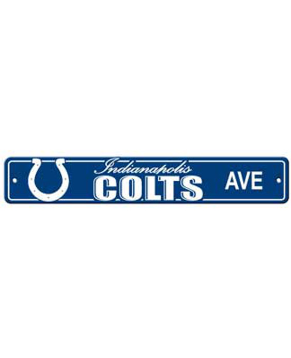 Indianapolis Colts Ave Street Sign 4"x24"