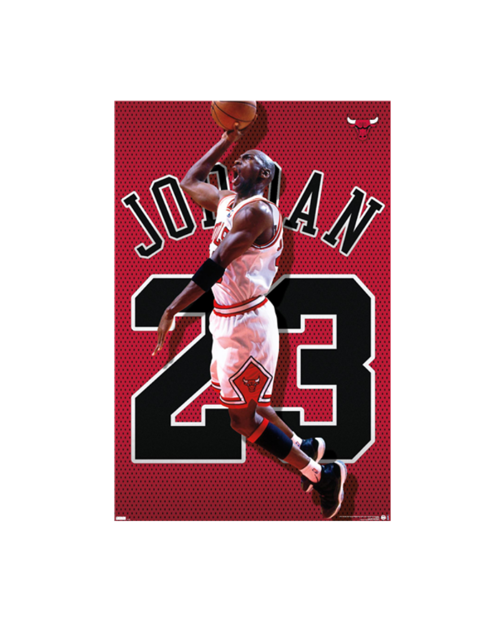 Michael Jordan Jersey Wall Poster