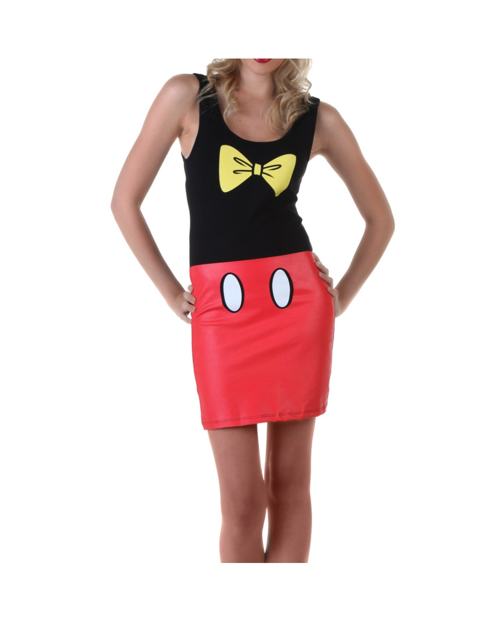 Mickey Mouse Womens Tank Dress Costume