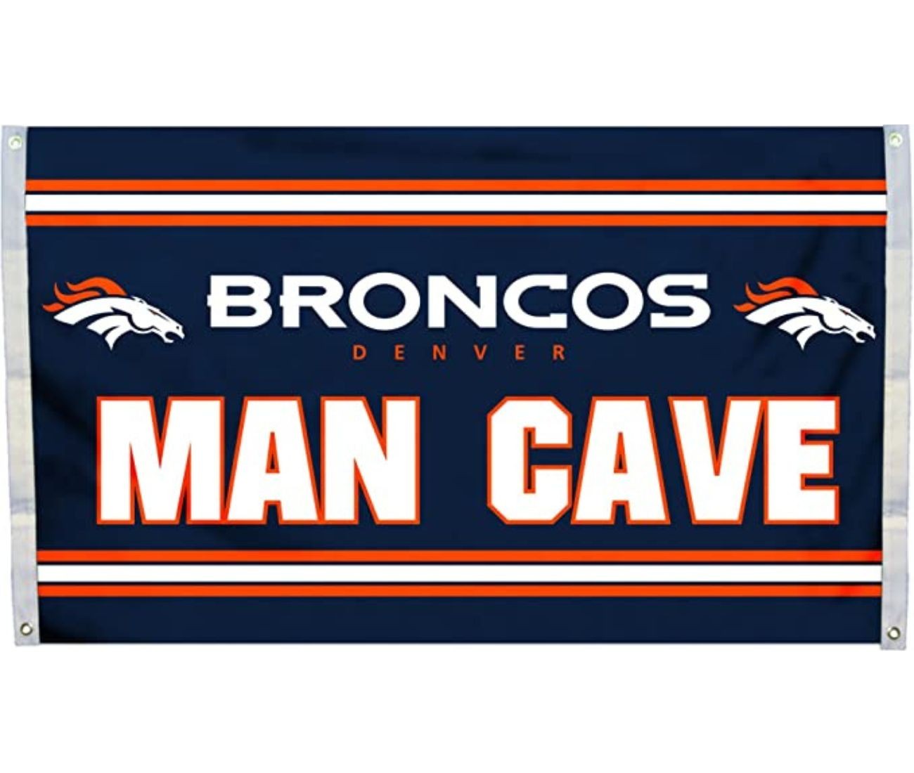 Denver Broncos Man Cave Flag