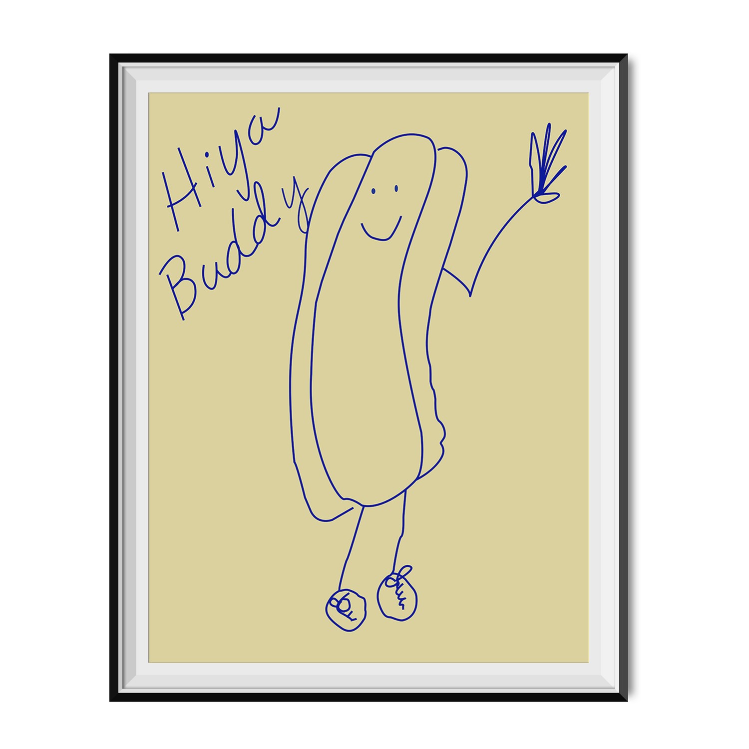 Hiya Buddy Note Poster