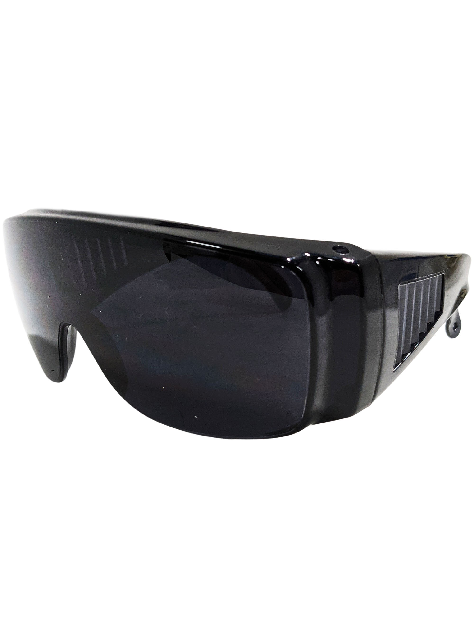 Oversized Dark Lens With Side Shield Sunglasses