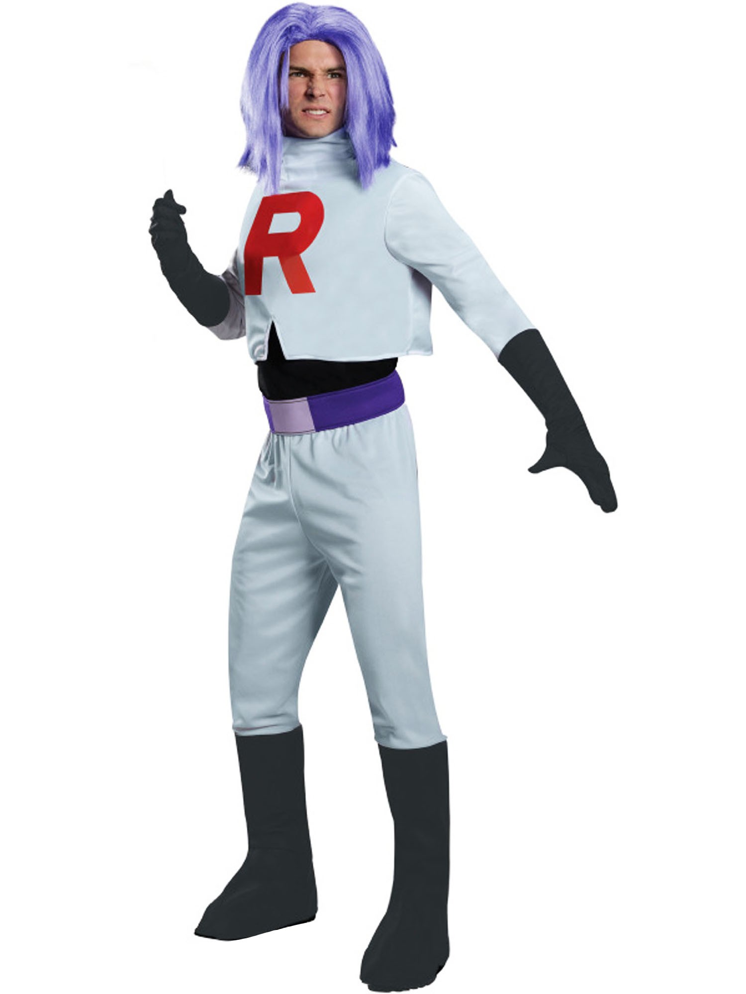 James Team Rocket Costume With Wig