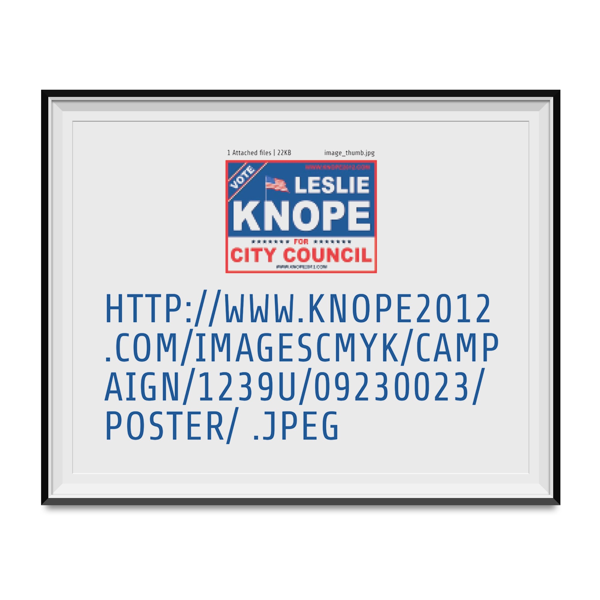 Leslie Knope City Council Screwed Up Sign Poster 18 x 24