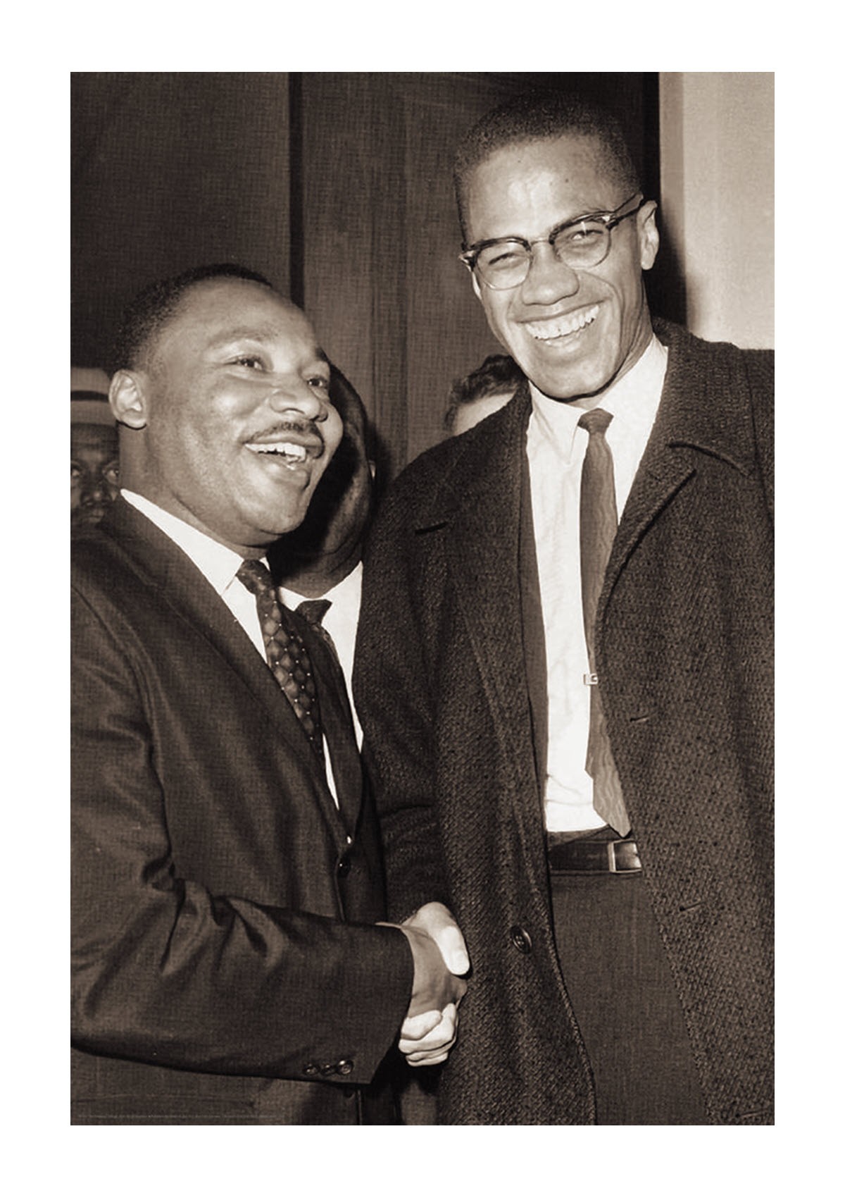Malcolm X Martin Luther King The Meeting Poster