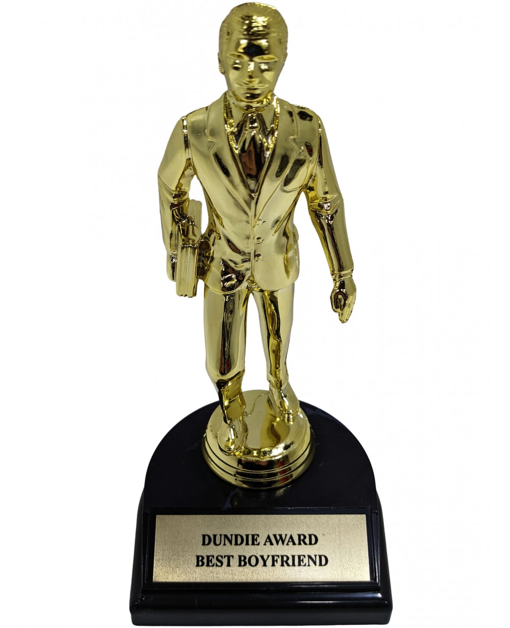 Best Boyfriend Dundie Award Trophy With Column (Deluxe)