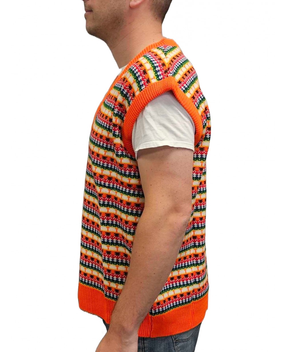 Magical Mystery Paul Fair Isle Pattern Sweater Vest