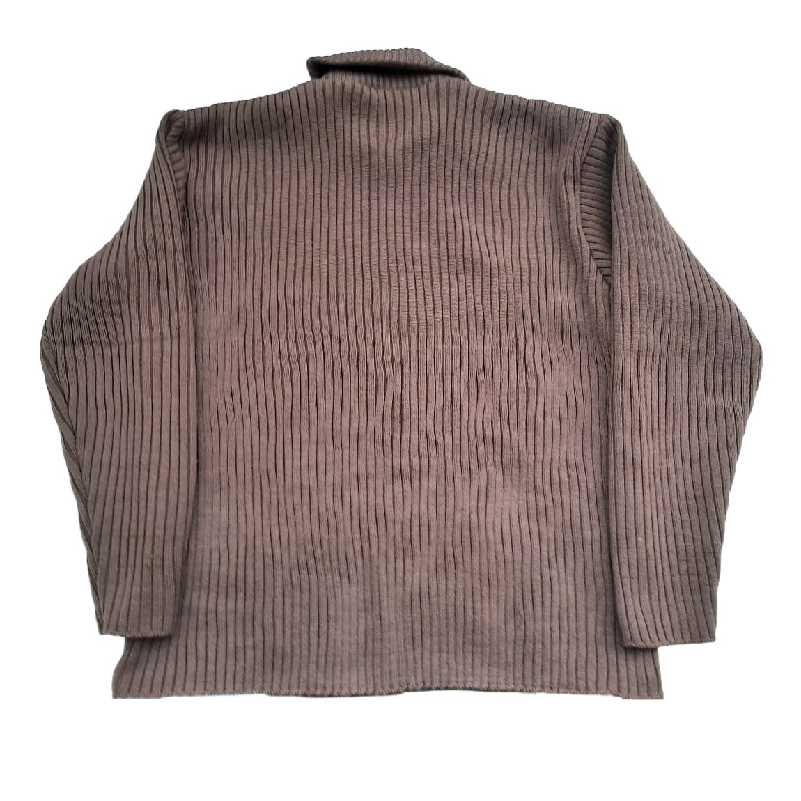 Mark Multicolor Full Zip Cardigan Turtleneck Sweater